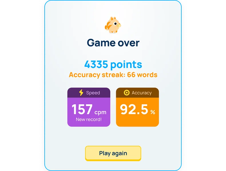 Free online typing game Ratashooter for kids and adults — Ratatype